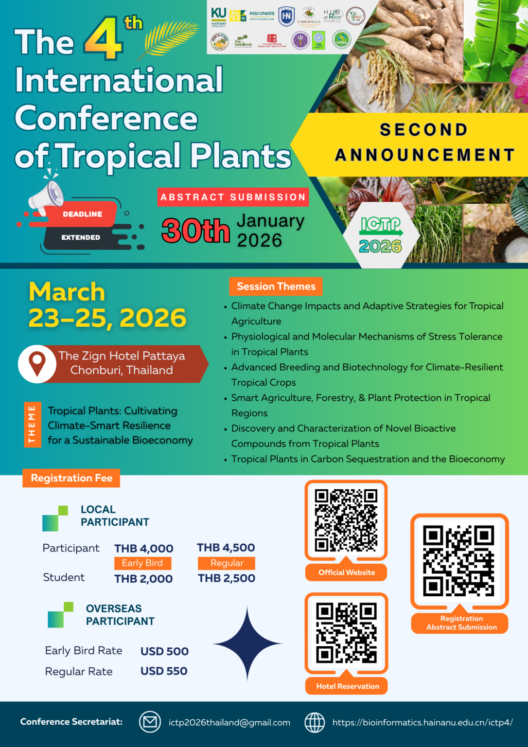 The 4th International Conference of Tropical Plants (ICTP2026)